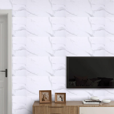 10pcs Peel and Stick Marble Wall Sticker for Bathroom,Kitchen,Living Room