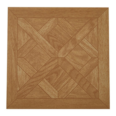10Pcs Peel and Stick PVC Parquet Flooring Tiles Set