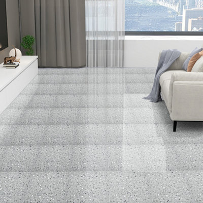 10Pcs PVC Flooring Tiles Stone Grain Design for Stylish Indoor Surfaces ...