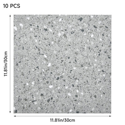 10Pcs PVC Flooring Tiles Stone Grain Design for Stylish Indoor Surfaces ...
