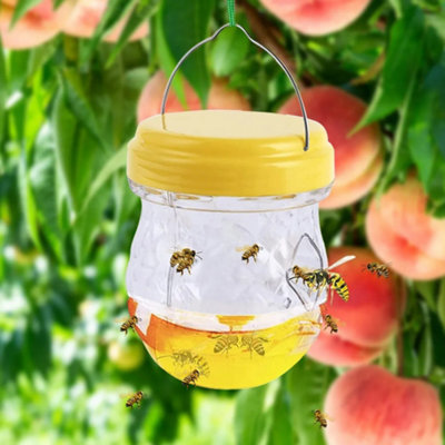 10pcs Reusable Hornet & Wasp Traps, Hanging Non Toxic Fly Catchers for ...