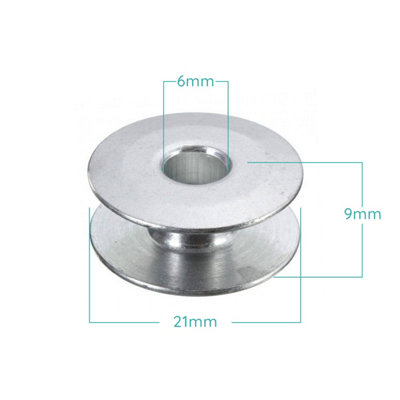 10pcs Sewing Machine Bobbin Universal Fits Sizes, Silver