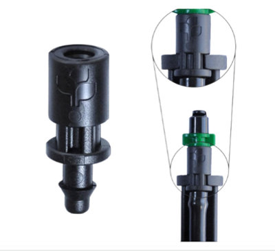 10pcs. Stake Adaptor 4 mm (F) x 4.5 mm Barb - Micro Irrigation Fitting ...