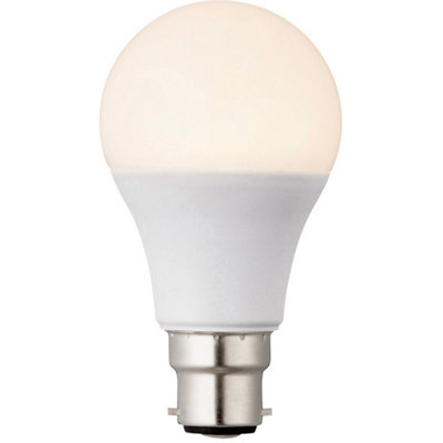 10W B22 GLS Light Bulb - 3000k Warm White Temp - Indoor/Outdoor LED ...