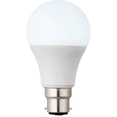 10W B22 GLS Light Bulb - 6000k Daylight White Temp - Indoor/Outdoor LED ...