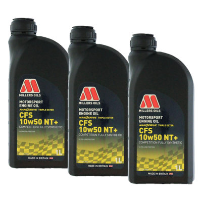 10w50 Fully Synthetic Engine Oil Millers 10w 50 Motorsport CFS NT+ ...