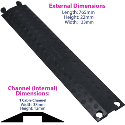 10x 12000KG Drive Over Cable Road Cover Protector Outdoor Event ...