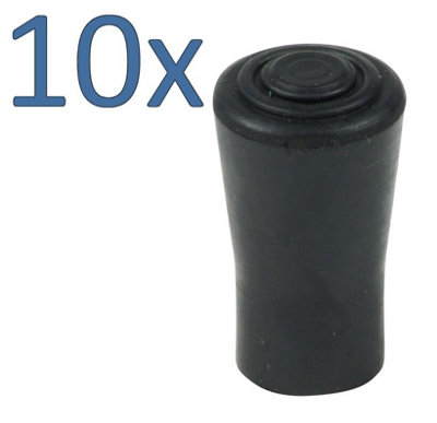 10x 12mm (1/2") HIKING TREKKING RUBBER FERRULES END TIP FOR NORDIC LEKI ETC