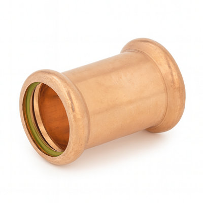 10x 22mm Straight Coupling Press Gas Pipe Fitting - Inline Connection Joint