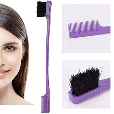 10x Edge Control Brush Double Sided Comb Hair Control Brush Gel Smooth ...