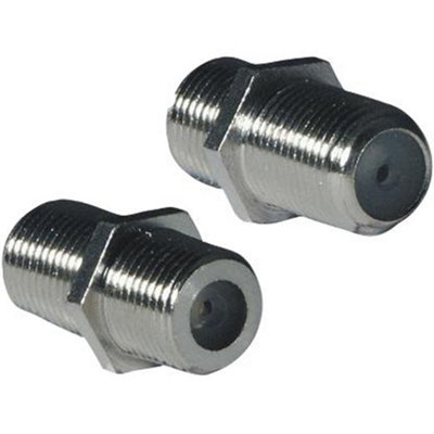 10x F Type Screw Connector Female Coupler Adapter Sat Coax Cable Joiner ...