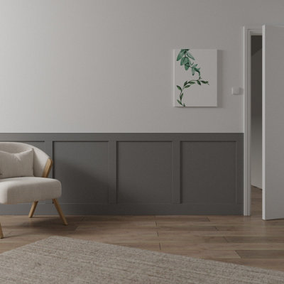 10x MDF Wall Panelling Strips 90mm(W) x 6mm(T) x 2400m(L) 10 PER Pack ...