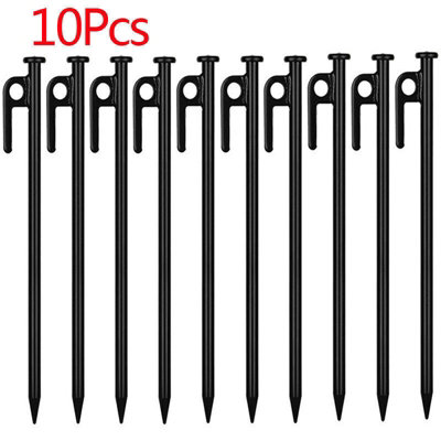 10x Tent Pegs Heavy Duty Pegs Hard Ground Awning Pegs Case 12inch ...