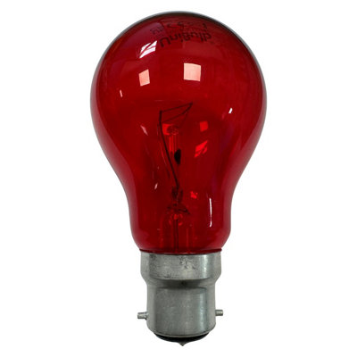 10x UniBulb B22 GLS 40W 1000K Fireglow Red Light Bulb - Pack of 1