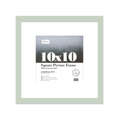 10x10" Mint Green Picture Frame - 10x10" Square Frame with 8x8" Mount ...