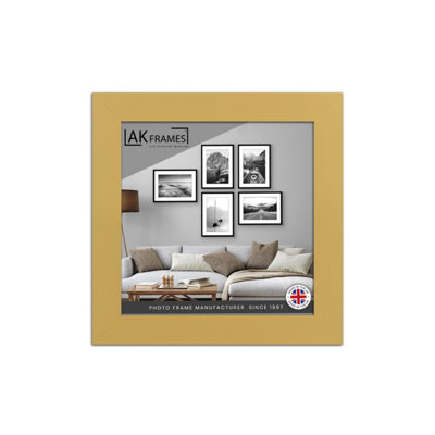 10x10" Mustard Yellow Poster Frame - Modern Picture Frame for Wall Art ...