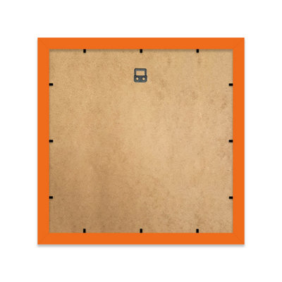 10x10" Orange Picture Frame - 10x10" Square Frame with 6x6" Mount for ...