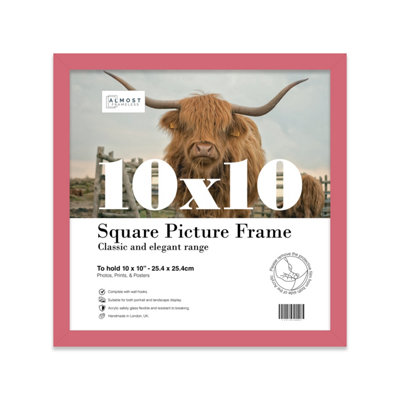 10x10 Pink Picture Frame (25.4 x 25.4cm) Poster, Photo, Artwork ...