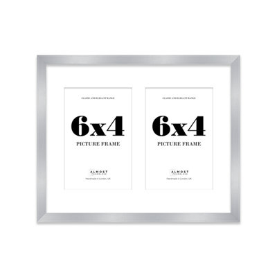 10x8 Inch 2 Opening Photo Collage Frame, Display Two 6x4 Inch Photos ...