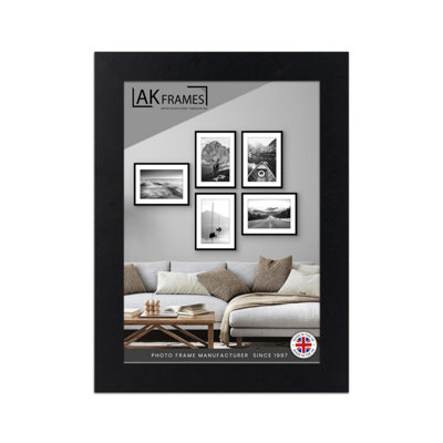 10x8" Matte Black Poster Frame - Modern Picture Frame for Wall Art ...