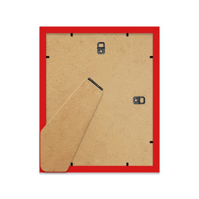 10x8" Red Frame With Mount for 8x6" Pictures 20mm Slim Edge Portrait ...