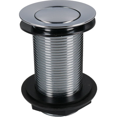 11/4" (32mm) Chrome Plated Spring Press to Lift Plug Basin Waste Drain ...