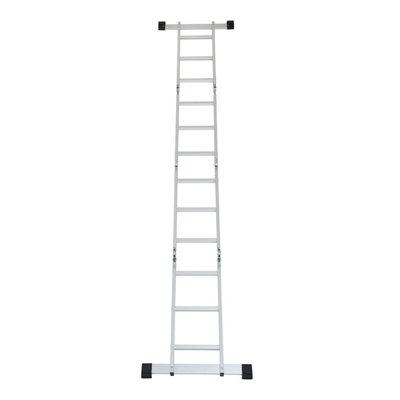 11-in-1 Combination Ladder Wolf Aluminium Folding Multipurpose Steps w ...