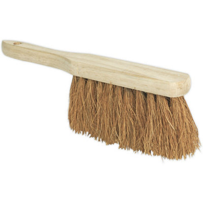 11 Inch Soft Bristled Hand Brush - Ergonomic Hardwood Handle - Hanging ...