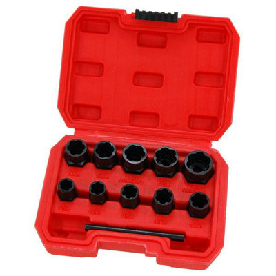 11 pcs Bolt Extractor Socket Set for Removing Damaged Bolts Nuts Neilsen CT1058