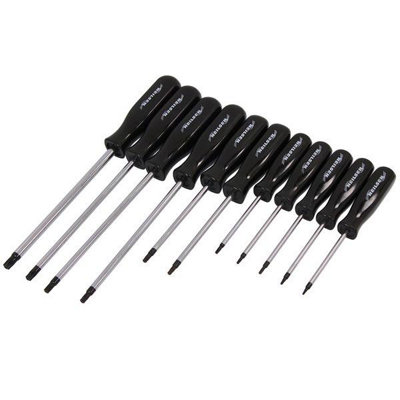 11 piece Star Screwdiver Set T6 to T40 Magnetic Tips (Neilsen CT1782 ...