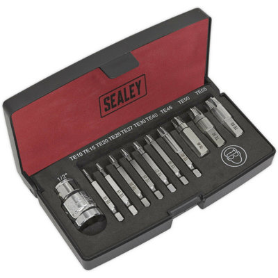 11 Piece TRX-Star Fitting Extractor Set - 1/4" Quick Chuck Shank ...