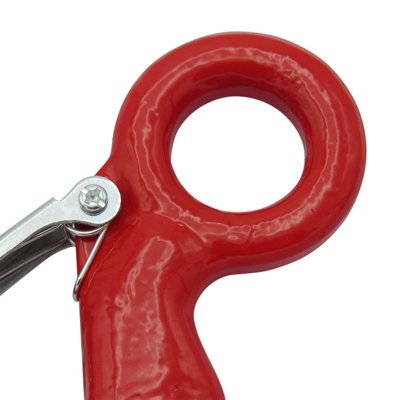11 Ton Large Eye Hook With Safety Catch (Alloy Steel Red Lifting Tested)