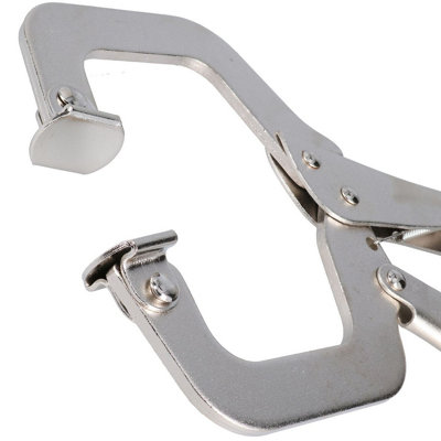 11" Welding C Clamp with Swivel Pads Fully Adjustable Quick Release ...