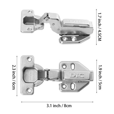 110 Degree Soft Close Kitchen Cabinet Hinges Cabinet Door Hinges,Pair of 2