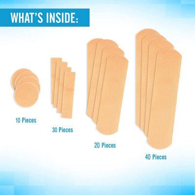 110 Fabric Plasters & Dressing Supplies, Breathable Flexible Assorted ...