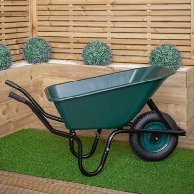 110 Litre 150kg Capacity Heavy Duty Outdoor Pneumatic Plastic Garden ...