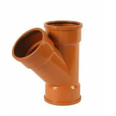 110mm Underground Tee Y Shape Branch 45 Degrees With Triple Socket ug16