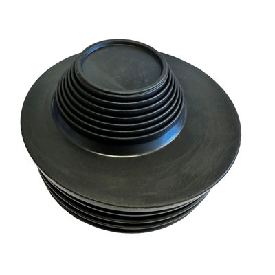 110mm Universal Waste Pipe Adapter Black Rubber Insert Reducer ...