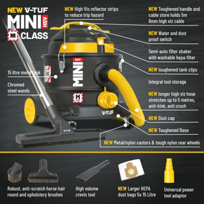 110Volt M-CLASS MINI DUST EXTRACTOR - HSV VERSION