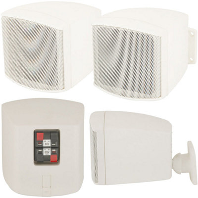 110W Mini Stereo Amplifier System 4x Background Wall Speaker Bedroom ...