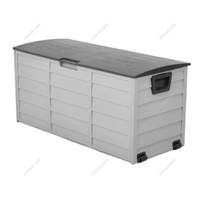 112cm W Waterproof Lockable Outdoor Garden Storage Box With Lockable ...