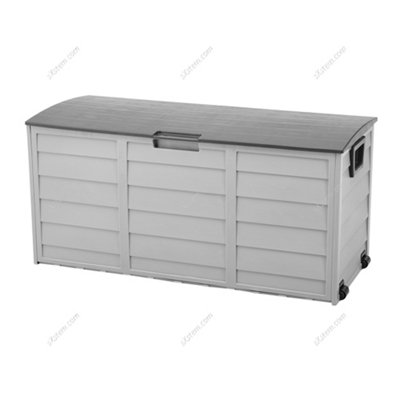 112cm W Waterproof Lockable Outdoor Garden Storage Box With Lockable ...