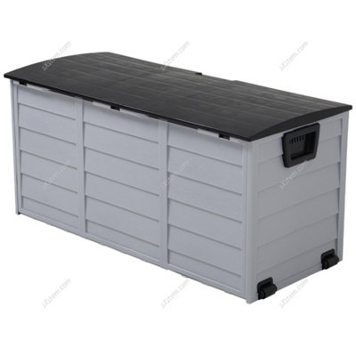 112cm W Waterproof Outdoor Garden Deck Storage Box Patio Utility Box ...