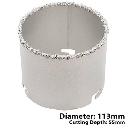 113mm Diameter Tungsten Carbide Grit Core Drill Bits Wall Floor Tile ...