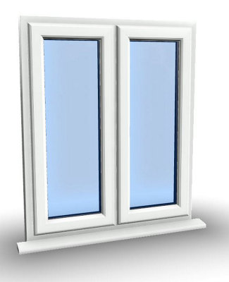 1145mm (W) x 1145mm (H) PVCu StormProof Casement Window - 2 Vertical ...