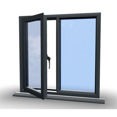1145mm (W) x 995mm (H) Aluminium Flush Casement - 1 Left Opening Window ...