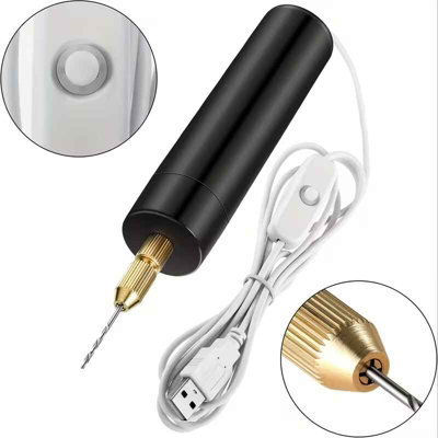 115-Piece Mini USB Electric Drill Kit Handheld Drill & Screwdriver for ...