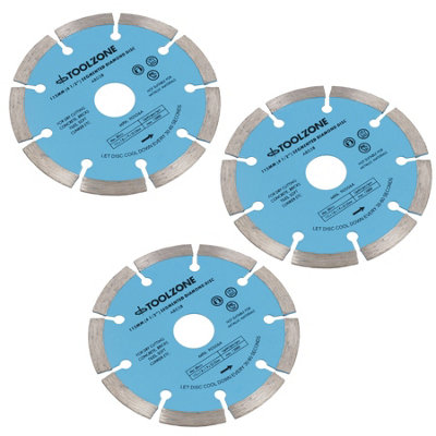 115mm 4-1/2in Segmented Diamond Cutting Disc Blade Stone Brick Angle ...