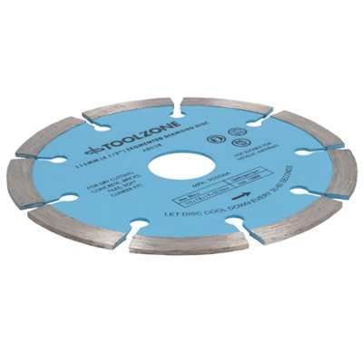 115mm 4-1/2in Segmented Diamond Cutting Disc Blade Stone Brick Angle ...