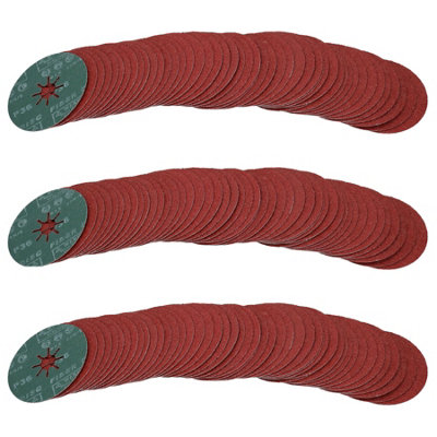 115mm Fibre Coarse 36 Grit Sanding Abrasive Discs For Wood Metal 4-1/2 ...